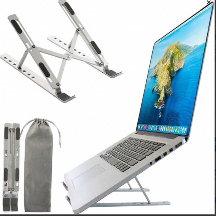 Aluminium alloy Metal Adjustable Laptop Stand for 10 to 17 Inches ...
