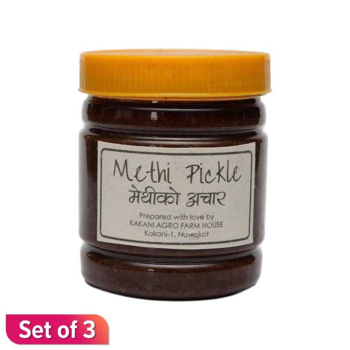 Pack Of 3 Methi Pickle 200gm | Daraz.com.np