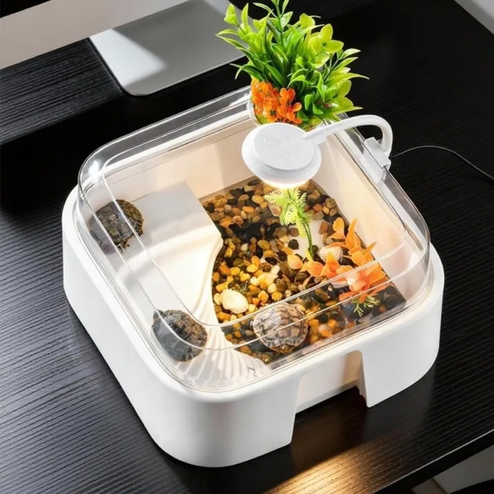 Fish Large Capacity Transparent Turtle Anti Escape Full View Breeding ...