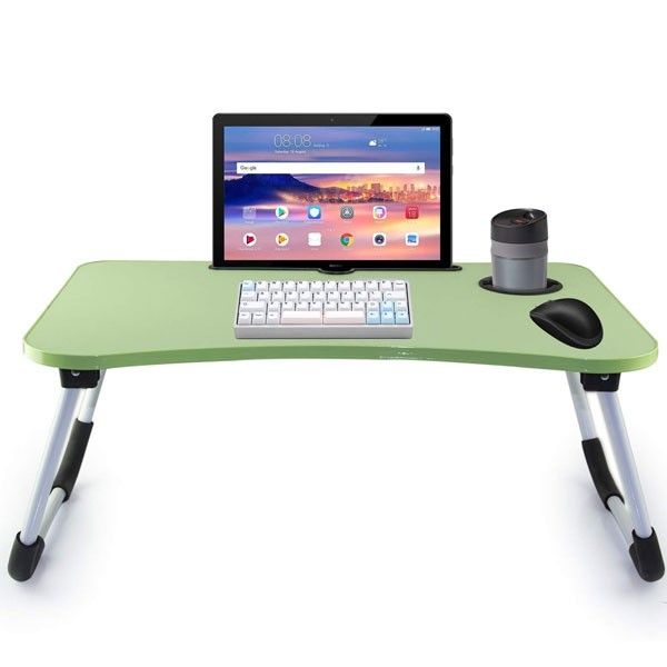 Portable Folding Multi-Functional Computer Table With Storage Drawer ...