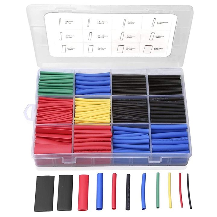 560PCS Heat Shrink Tubing, Electrical Wire Cable Wrap Assortment ...