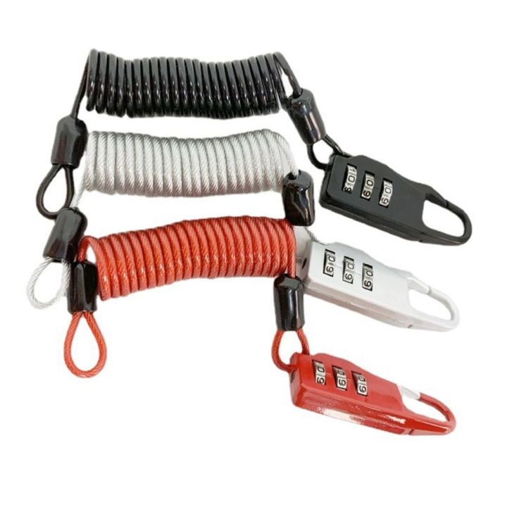 Multifunctional Anti-theft Wire Rope Padlock Number Code 3-digit Locks ...