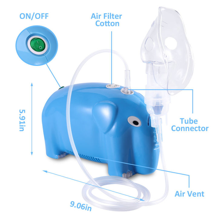 Nebulizer Machine Compressor New Elephant Cartoon For Child/Pediatric ...