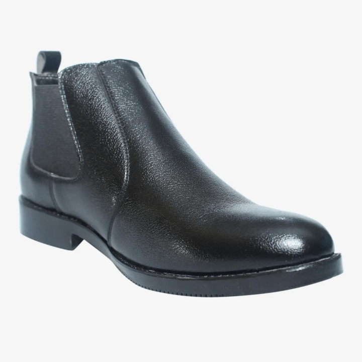 Black Leather Ankle Boots For Men | Daraz.com.np