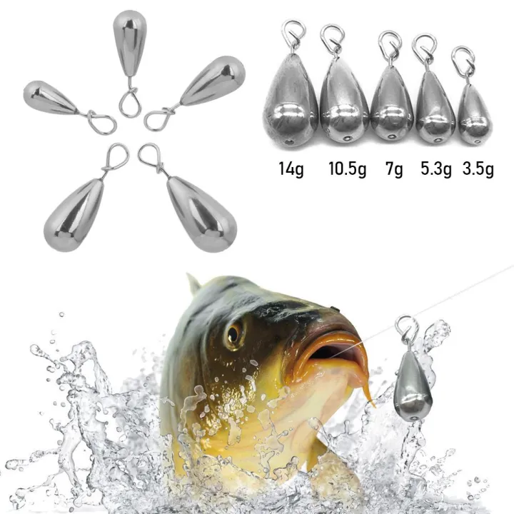 Line Sinkers Tool Hook Connector Sports Entertainment Weights Fishing ...