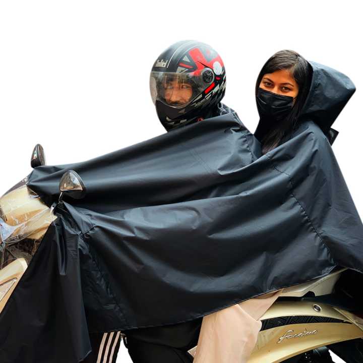 Double Layer Waterproof Bike Raincoat With Bag | Daraz.com.np