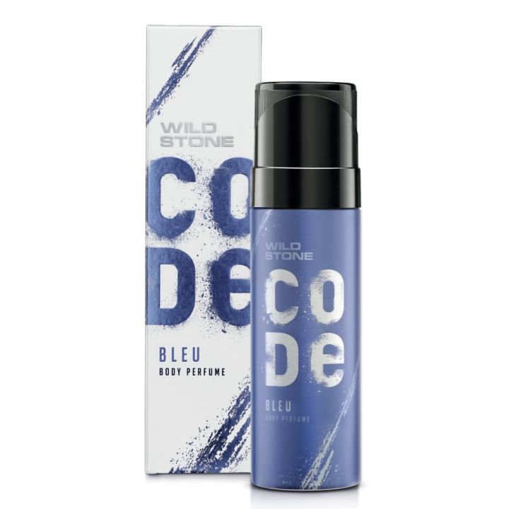 WILD STONE CODE BLEU Long Lasting No Gas Body Perfume For Men, 120Ml ...
