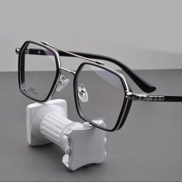 Blue Ray Cut Glass Using Mobile TV And Laptop Square Black And Sliver ...