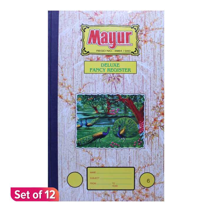 Mayur Register No.6 Set Of 12 | Daraz.com.np