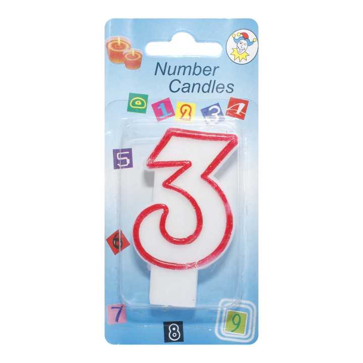Party Birthday Candle Number 3 | Daraz.com.np