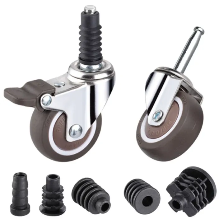 New ABS Caster Rubber Cap Mute Replacement Trolley Case Wheels Suitcase ...