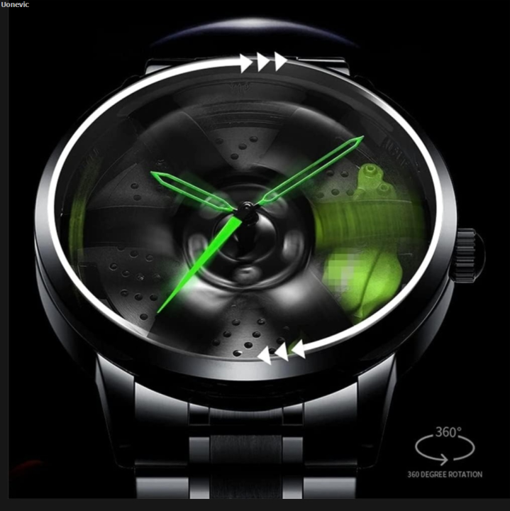 Uonevic Steel Waterproof Sports Watch Dial Watch Stainless Degree ...