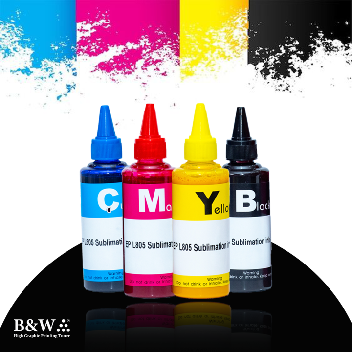 Sublimation INK for Epson Color Printer L805 / L800 / L1800 - 6 Colors ...