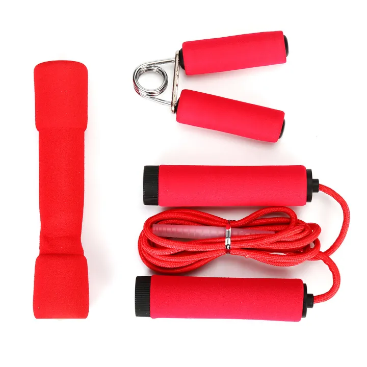 3-piece jump rope+dumbbell muscle strength training tool | Daraz.com.np