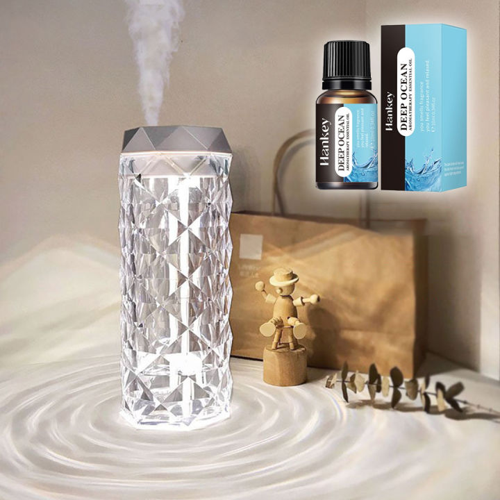 Combo of Diamond Crystal Table Lamp Humidifier & 10ML Deep Ocean ...