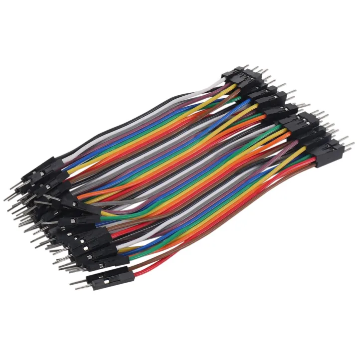 40 x 10 cm breadboard Plug Male to Male Jumper Wires Cables | Daraz.com.np
