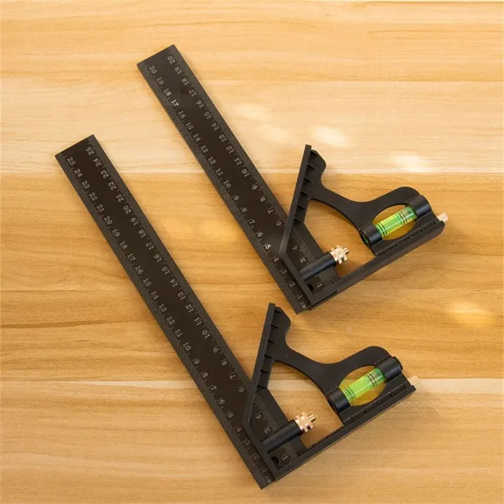 Multifunction 15/20/25cm Combination Right Angle Ruler 45 / 90 Degree ...