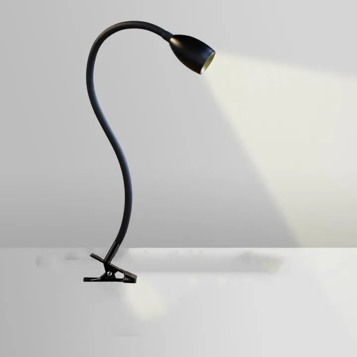 Perfect Flexible Gooseneck Clip-on Table Lamp Metal Clamp Flexible LED ...