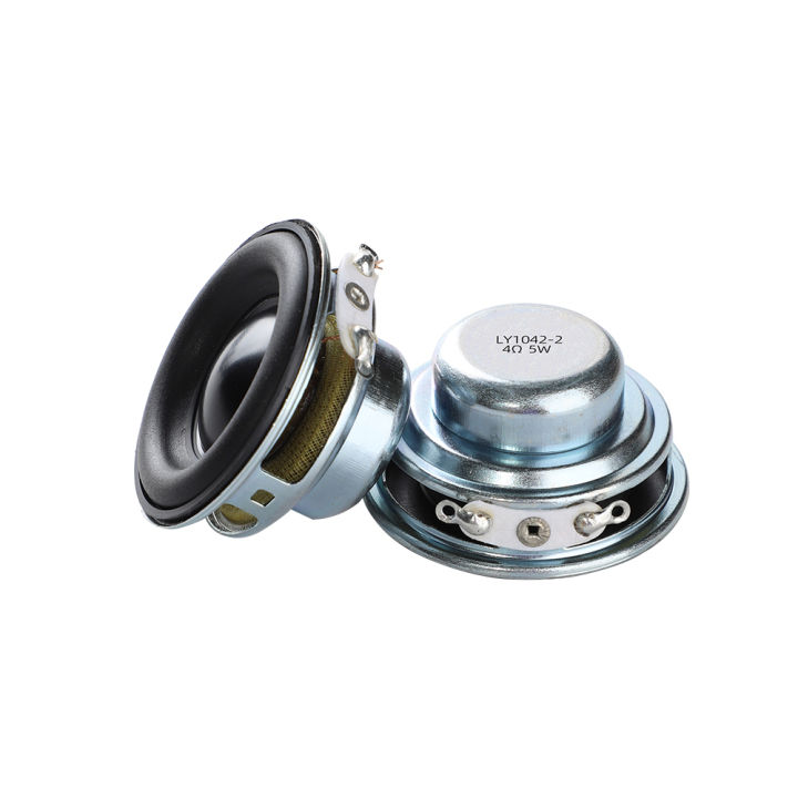 2Pcs/lot 40MM Full Range Speakers 4 Ohm 5W 1.5 Inch 16 Core Rubber Side ...
