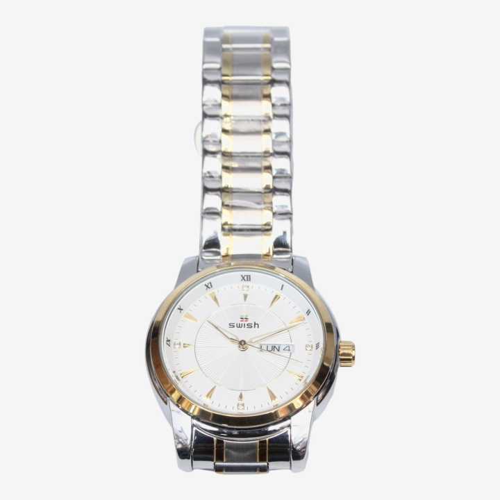 Solid Stainless Steel Silver Color Analog Watch For Men | Daraz.com.np