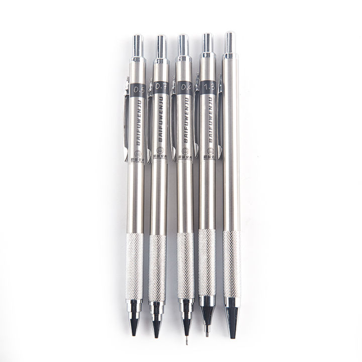 Metal Mechanical Pencil 0.5/0.7/0.9/1.3/2.0mm Drawing Automatic Pencil ...