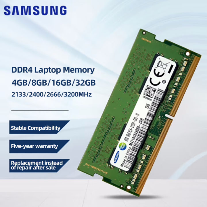 SAMSUNG DDR4 RAM 4GB 8GB 16GB 32GB Laptop Memory 2133 2400 2666 3200MHz ...