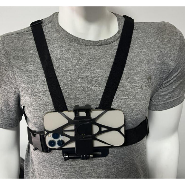Phone Chest Mount Chest Belt Strap For Android Iphone Mobiles | Daraz ...