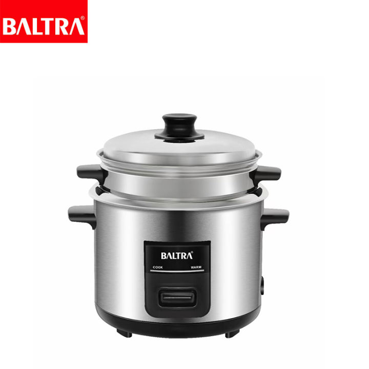 BALTRA Rice cooker | Titanium | 1.8 ltr |Non stick coated cooking pot ...