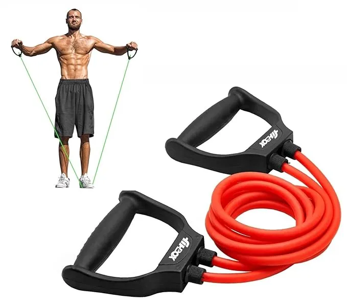 Natural Rubber Double Toning Tube | Resistance Exercise Band with ...