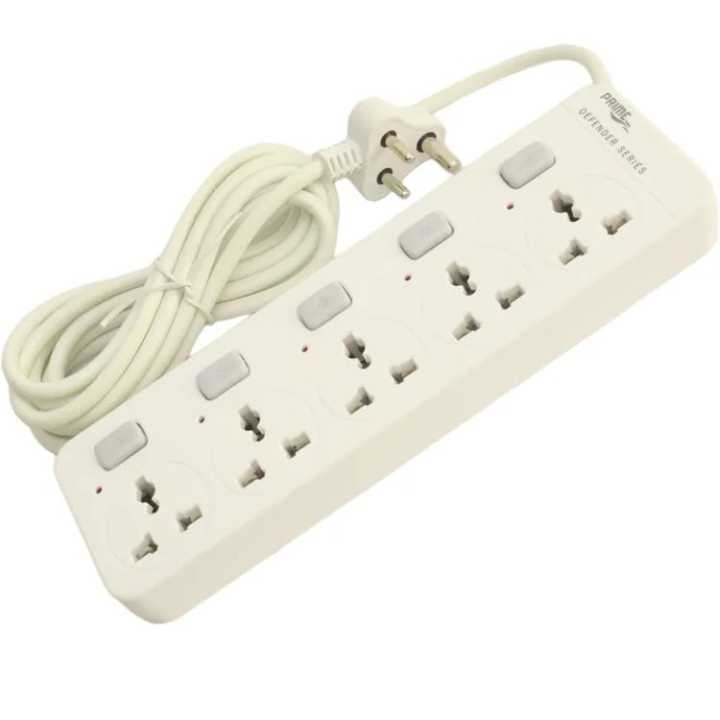 PRIME 100% Copper 5 Port 2500W Extension Multiplug | Daraz.com.np