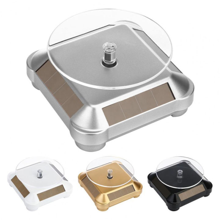 Solar Rotating Display Stand 360 Degrees Dual Use Stable Automatic ...