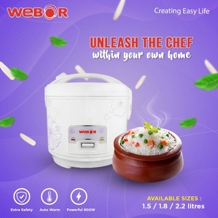 Webor Deluxe Rice Cooker | Daraz.com.np