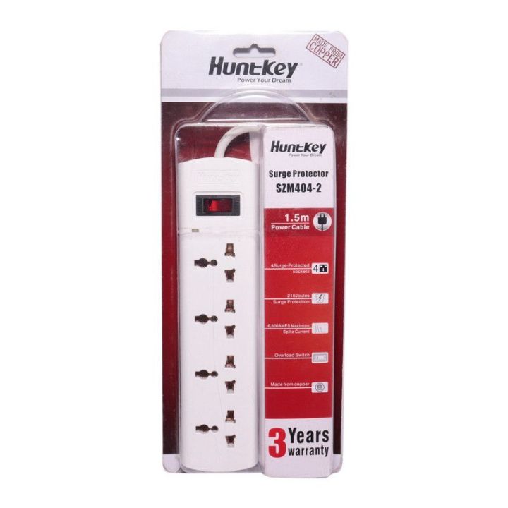 Huntkey 4 port Multi plug 3 MTR Wire | Daraz.com.np