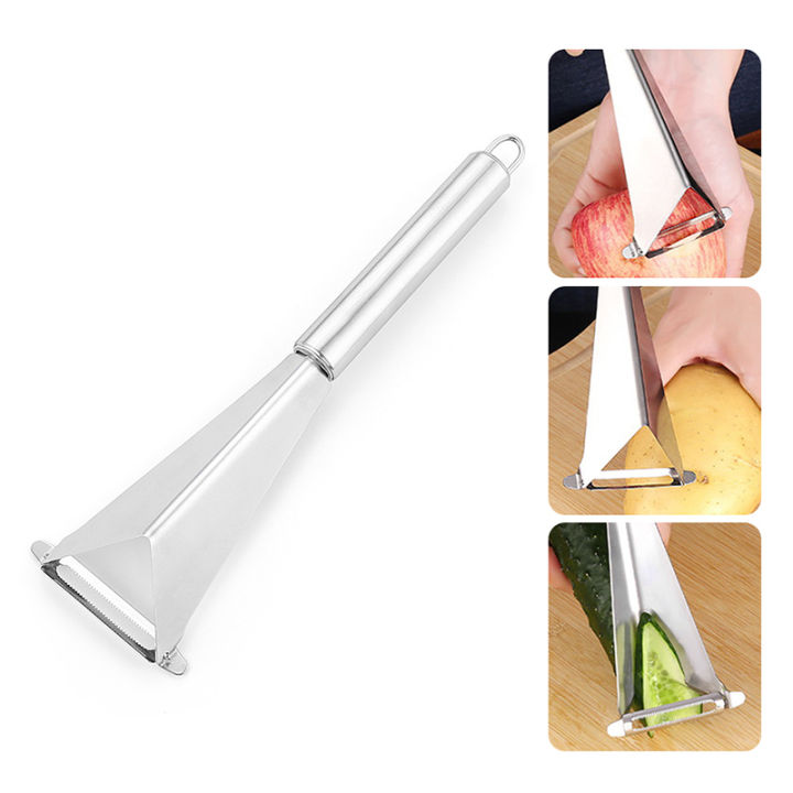 Multifunctional Stainless Steel Triangle Fruit Carving Knife Fruit ...