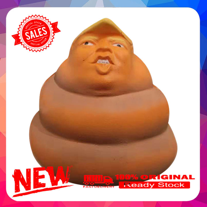 Cartoon Donald Trump Poo Soft Squishy Slow Rising Toy Stress Pressure ...