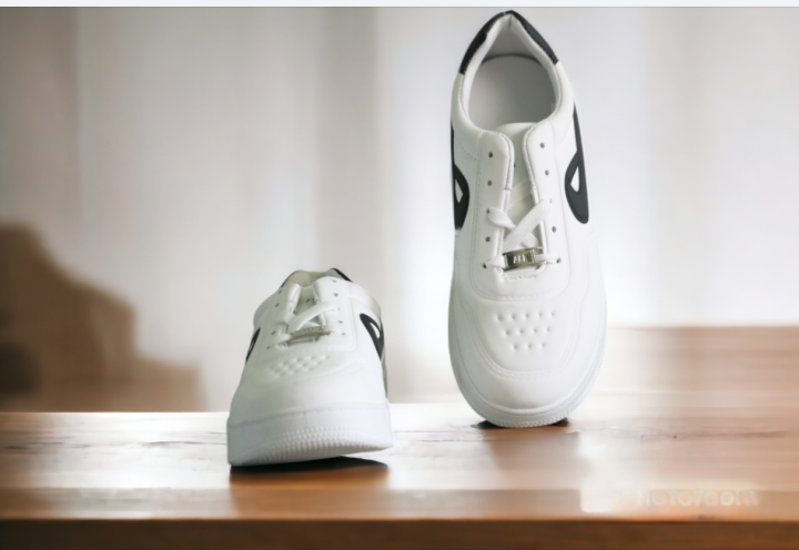 AIR FORCE 1 SHOES FOR MEN IN WHITE AND BLACK COMBINATION COMPATIBLE AND ...