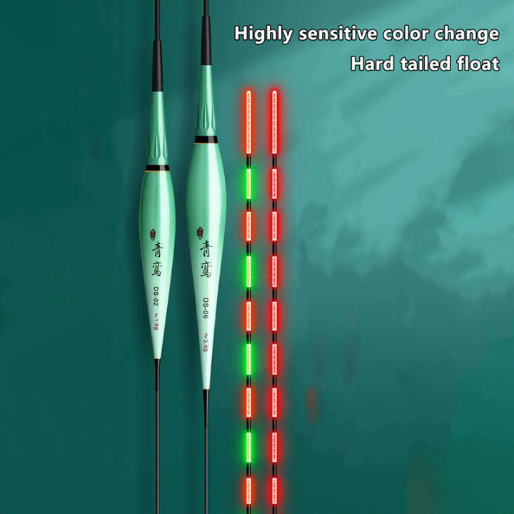 Highly Sensitive Fish Float Color-Changing Hardtail Drift Day And Night ...