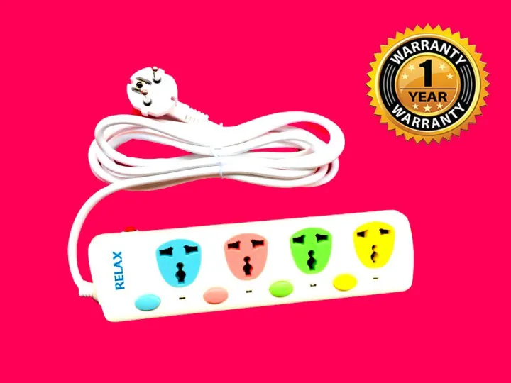 Multiplug Multi Protection Extension Universal Socket / Power Strip 4 ...