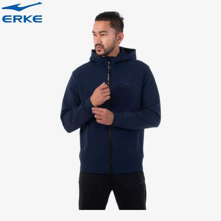 Erke Zip Hoodie D.Blue For Men 11221387036-601 | Daraz.com.np