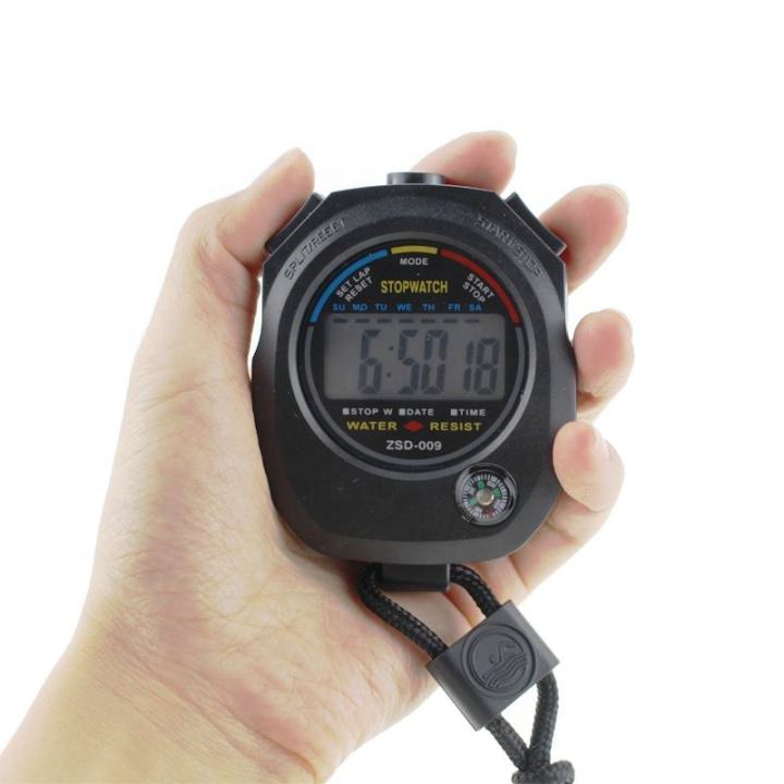 Digital Sports Stopwatch Timer – Handheld Waterproof Stopwatch Clock ...
