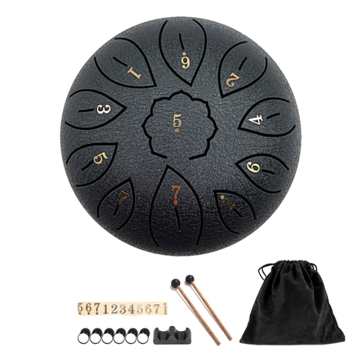 Rain Drum for Outside, Steel Tongue Drum 11 Notes 6 Inches Chakra Tank ...