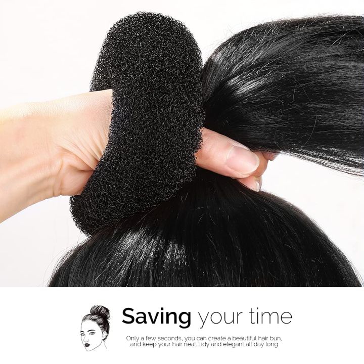 Super Excellent Quality Women Hair Puff Up Volumetric Bun Donuts Puff ...