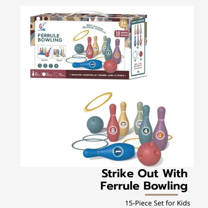 Ferrule Bowling Toy for Kids 15 Pcs | Daraz.com.np