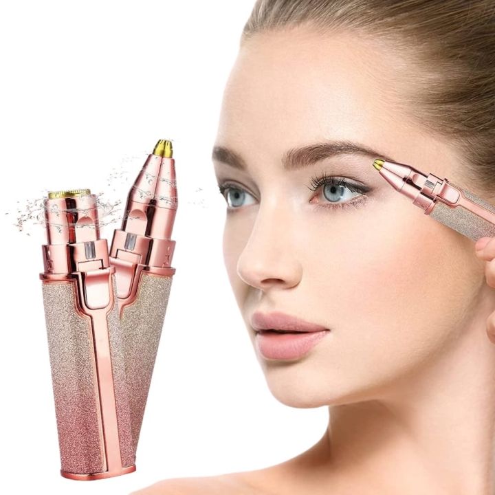 Rechargeable 2 in 1 Facial Epilator for Sensitive Skin, Portable ...