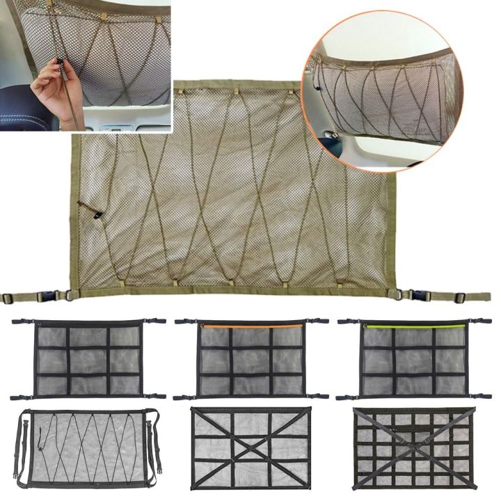 Organizer Auto Stowing Tidying Interior Cargo Net Net Pocket Car Roof ...