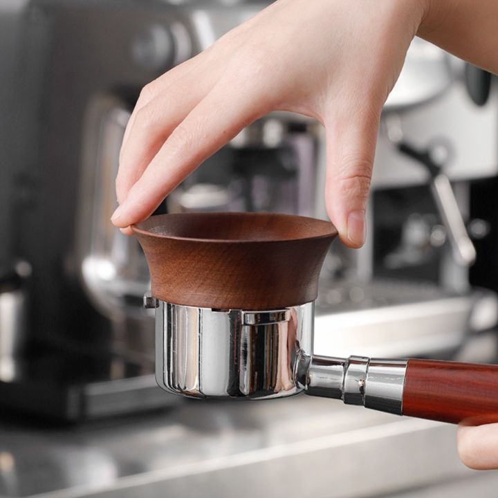 Wood Coffee Dosing Ring 51/53/58mm Magnetic Portafilter Coffee Catcher ...