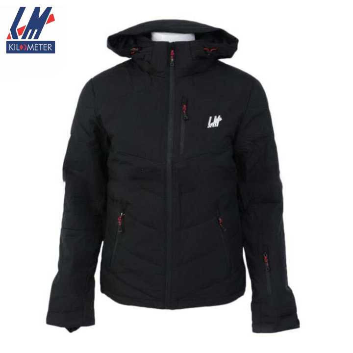KILOMETER Solid Hooded Puffer Jacket For Men - KM 8187 | Daraz.com.np