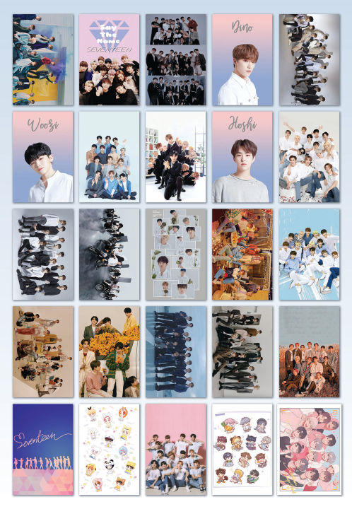 25pcs Seventeen Kpop Singer Photocard 9cm x 6cm Postcard Lomocard for ...