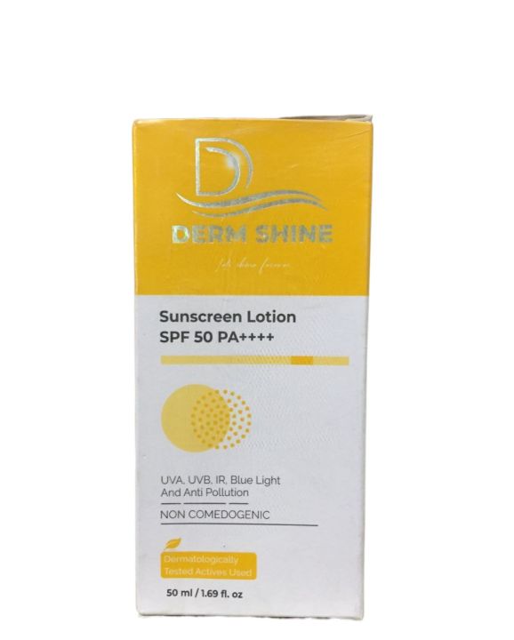 Dermshine Sunscreen Lotion SPF 50 PA++++, 50ml | Daraz.com.np