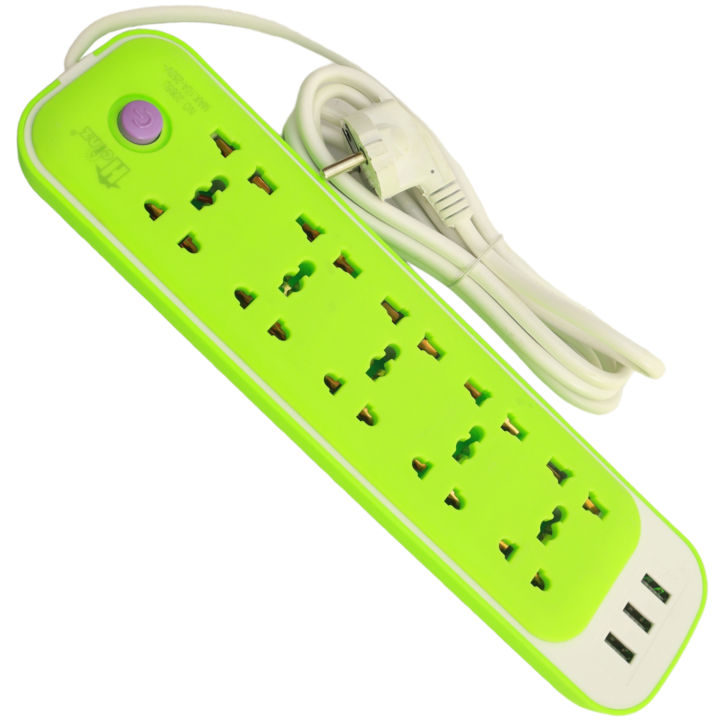 Heinz 5 Port / 3 USB 2500W (10A) max Genuine Quality Extension ...